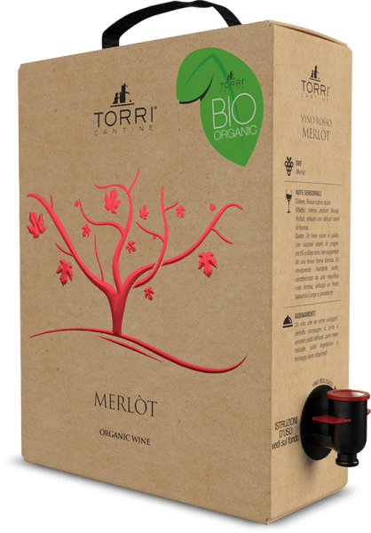 Vino rosso Merlot Bag in Box biologico - Torri Cantine Shop